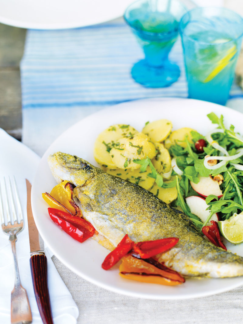 Lakeside dinner menu - Sunset Magazine
