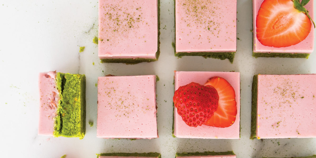 Berry Matcha Cream Bars Recipe - Sunset Magazine