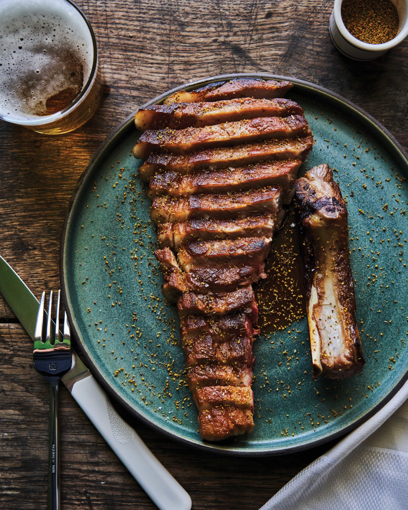 Roasted Pork Chop with Fennel Pollen and Pork Jus Recipe - Sunset Magazine