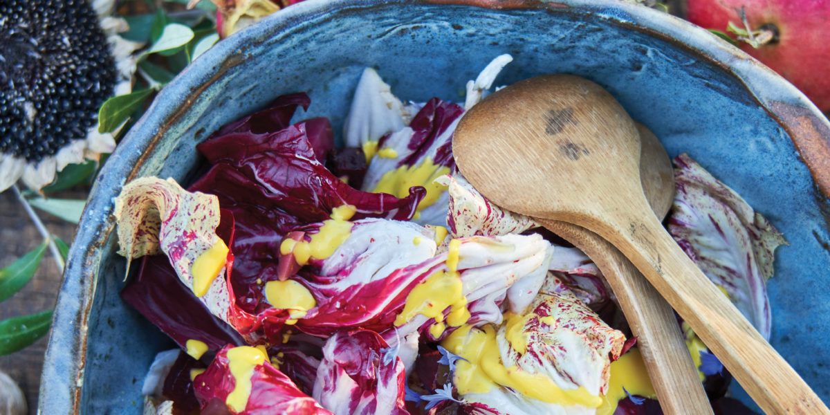 Chicory and Beet Salad with Champagne Vinaigrette and Saffron Aioli ...