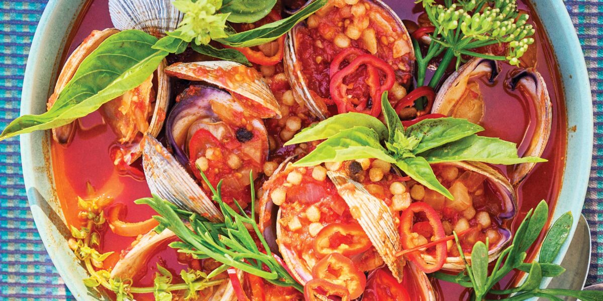 Clams + Fresh Tomato Recipe - Sunset Magazine