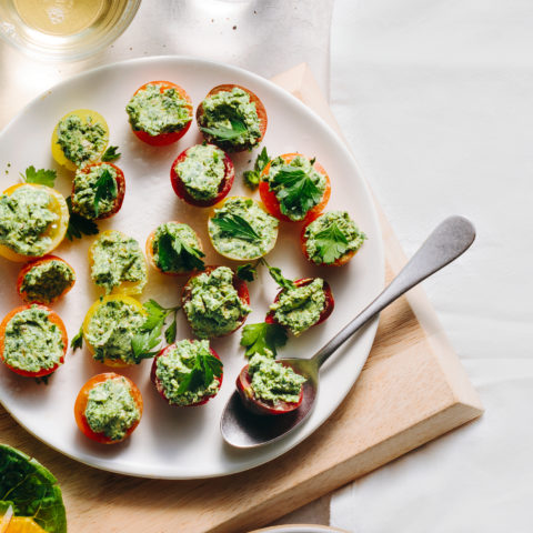 Salsa Verde Cherry Tomatoes Recipe - Sunset Magazine