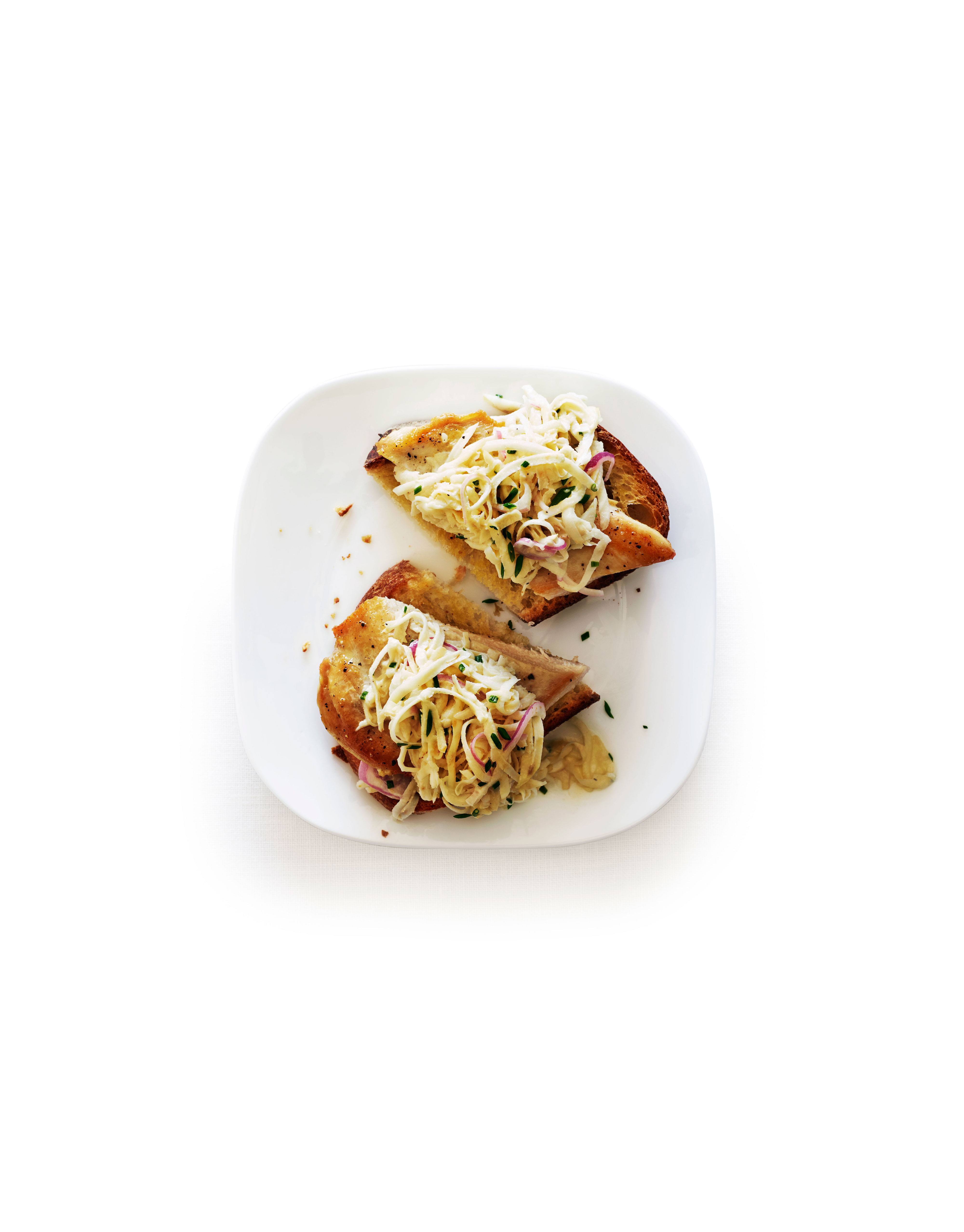 Open-Face Chicken sandwiches with Celery Root Salad Recipe – Sunset ...